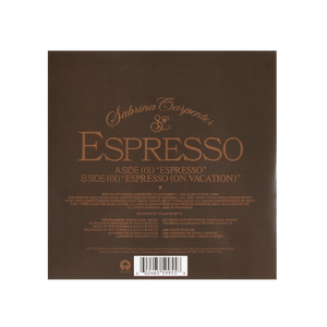 espresso 7" brown vinyl - Sabrina Carpenter Official Store