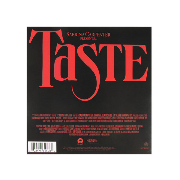 Taste 7in Single - Sabrina Carpenter Official Store