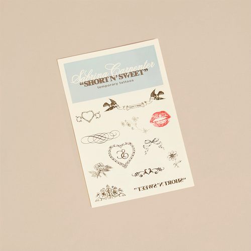 Short n' Sweet Temporary Tattoos - Sabrina Carpenter Official Store